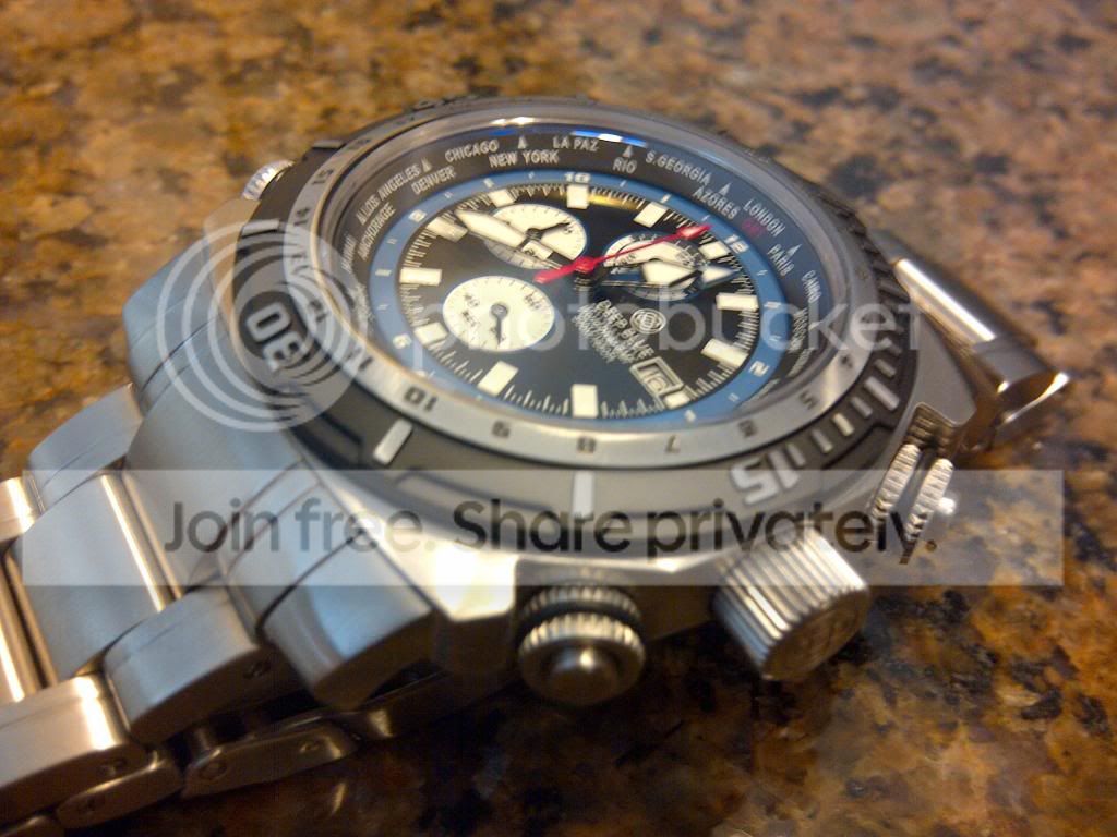 FS: Deep Blue World Diver GMT 500 Black Blue | WatchUSeek Watch Forums